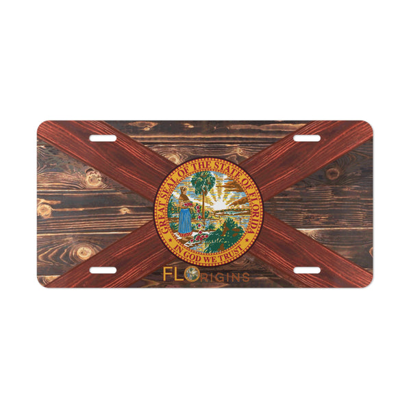 Wildfire Florida Flag License Plate – FLOrigins